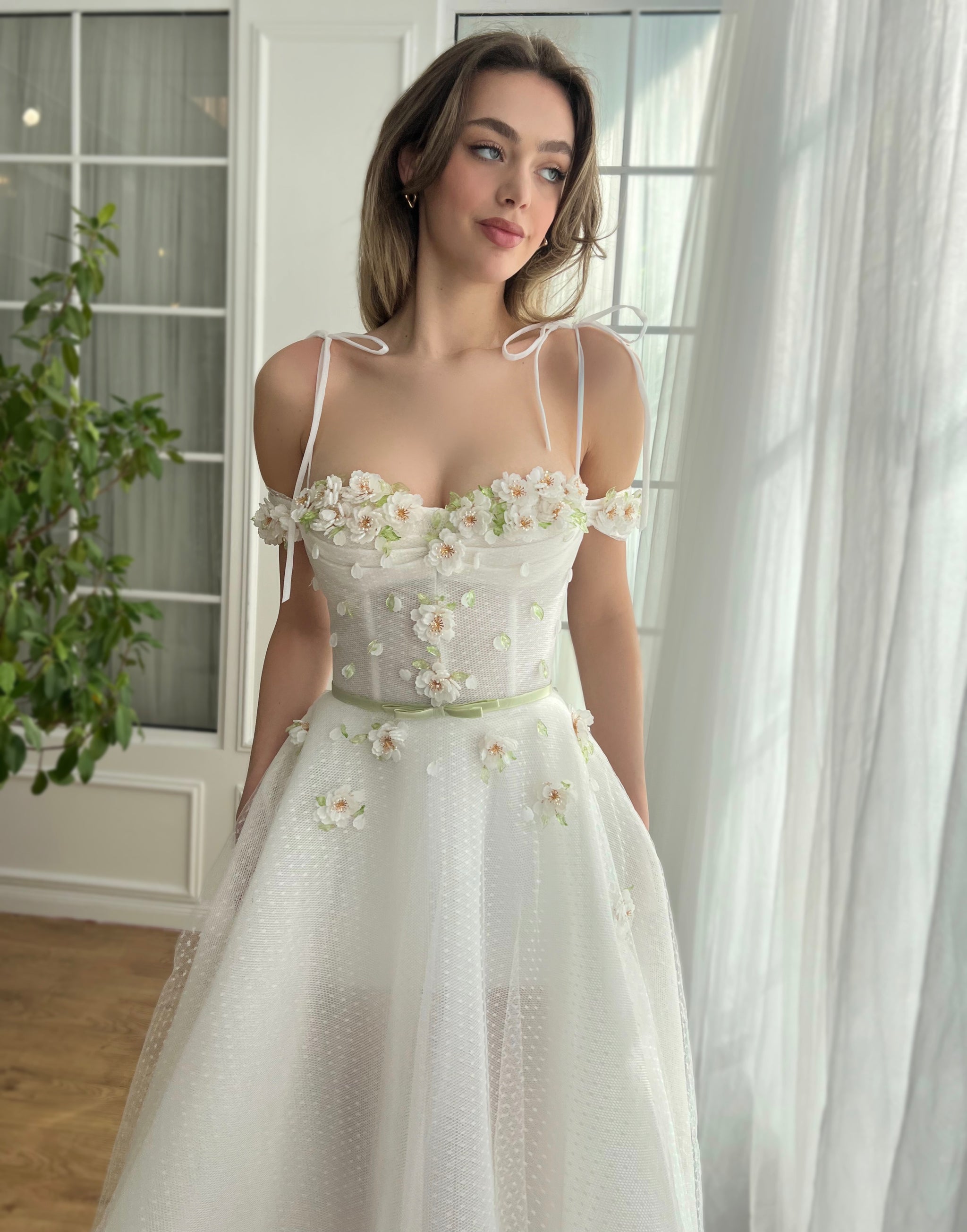 Tulip Bloom Mesh Gown– Teuta Matoshi