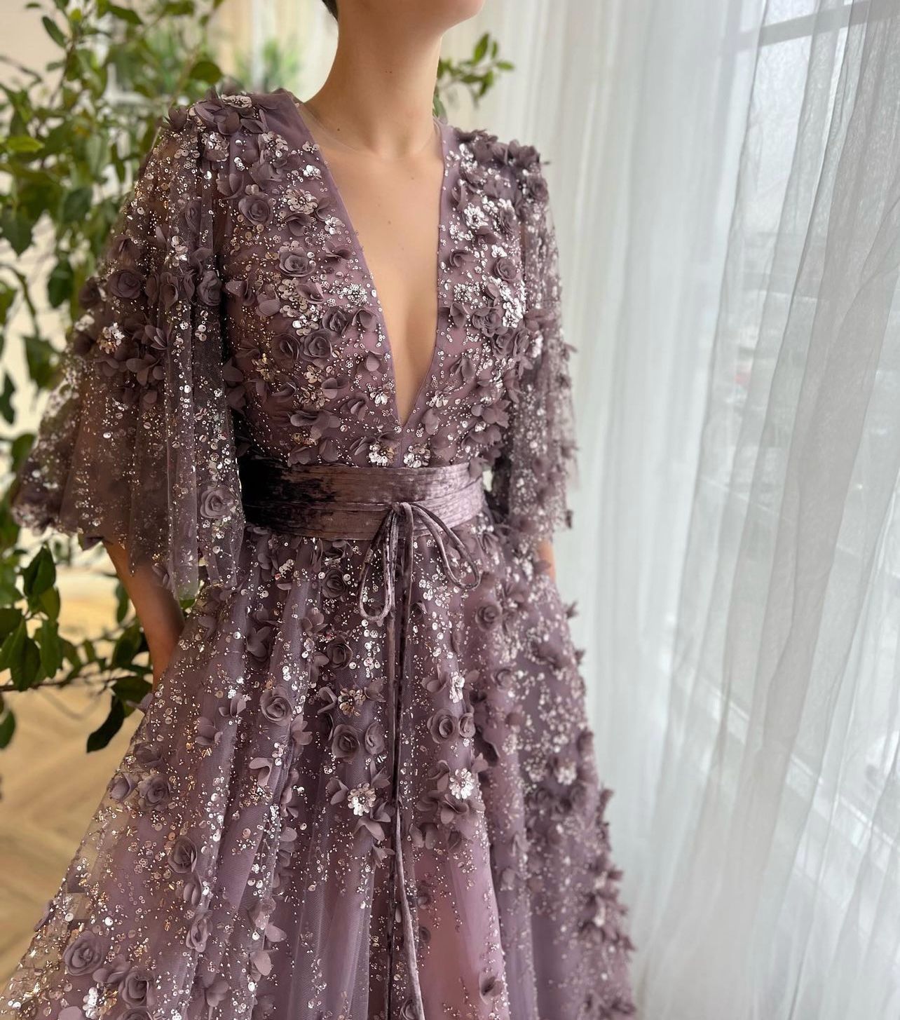 Mauve Posh Gown | Teuta Matoshi