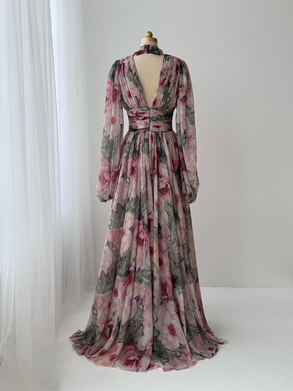 Aurelle Draped Gown– Teuta Matoshi